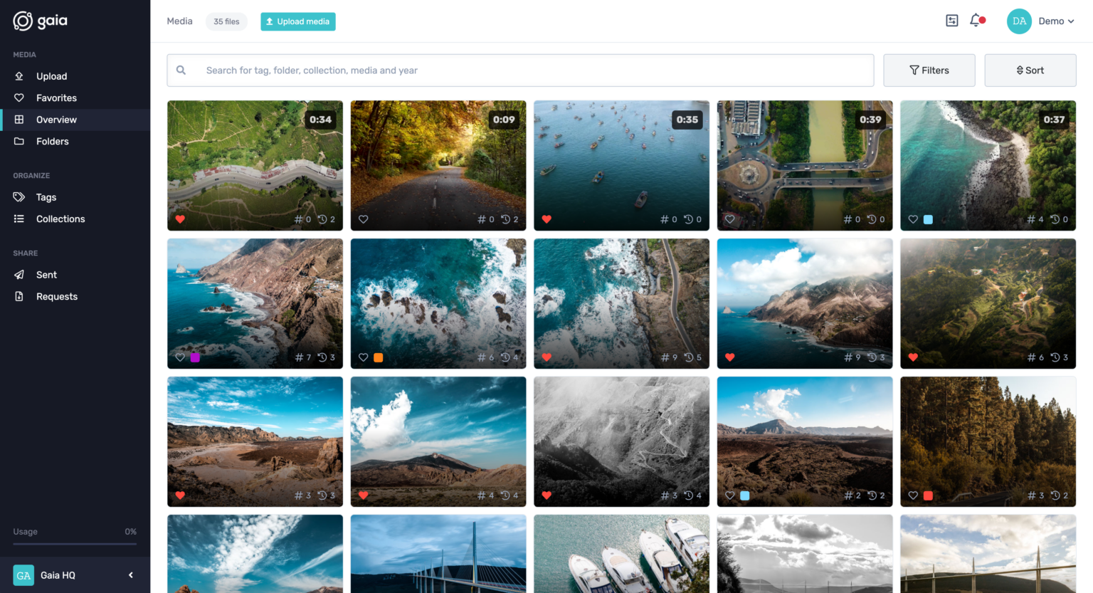 Gaia – Digital Asset Management Software for Brands and Agencies